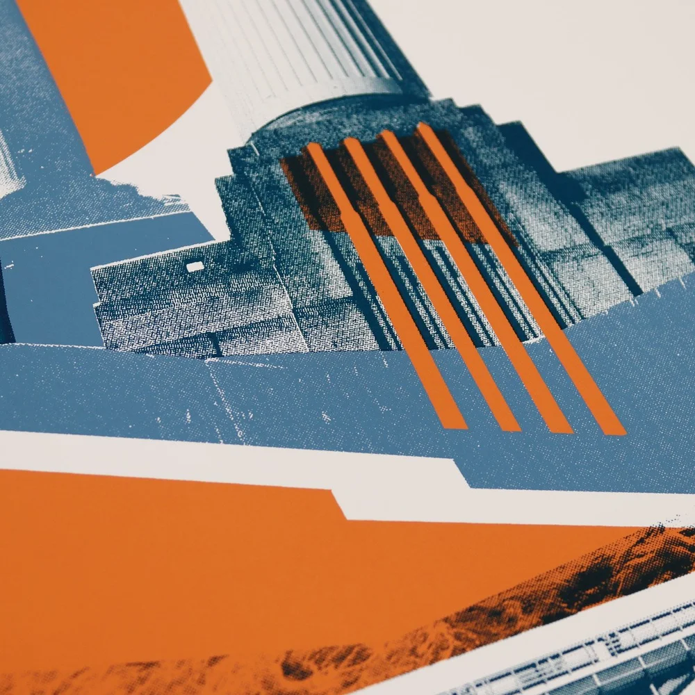 'Brixton' by Underway Studio. Screen print featuring imagery from the ...