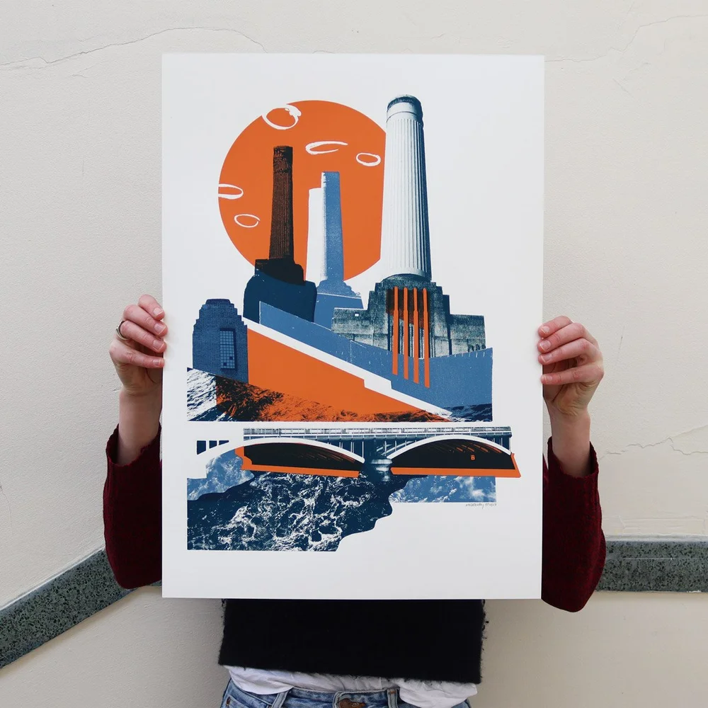'Brixton' by Underway Studio. Screen print featuring imagery from the ...