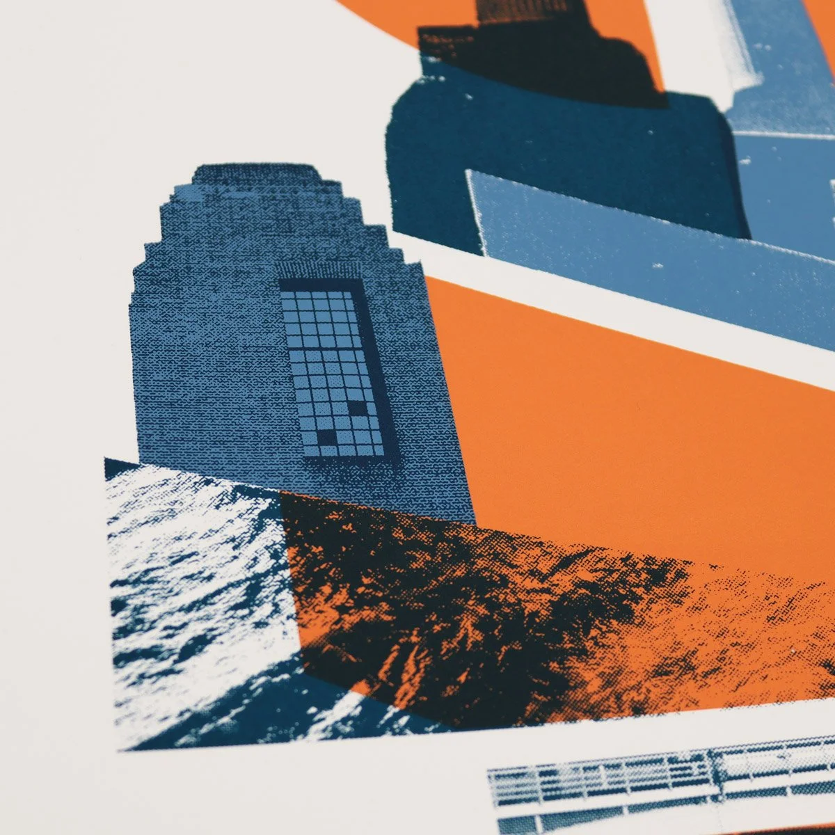 'Brixton' by Underway Studio. Screen print featuring imagery from the ...