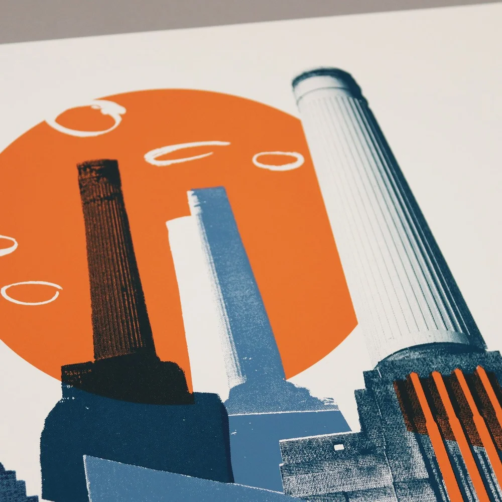 'Brixton' by Underway Studio. Screen print featuring imagery from the ...