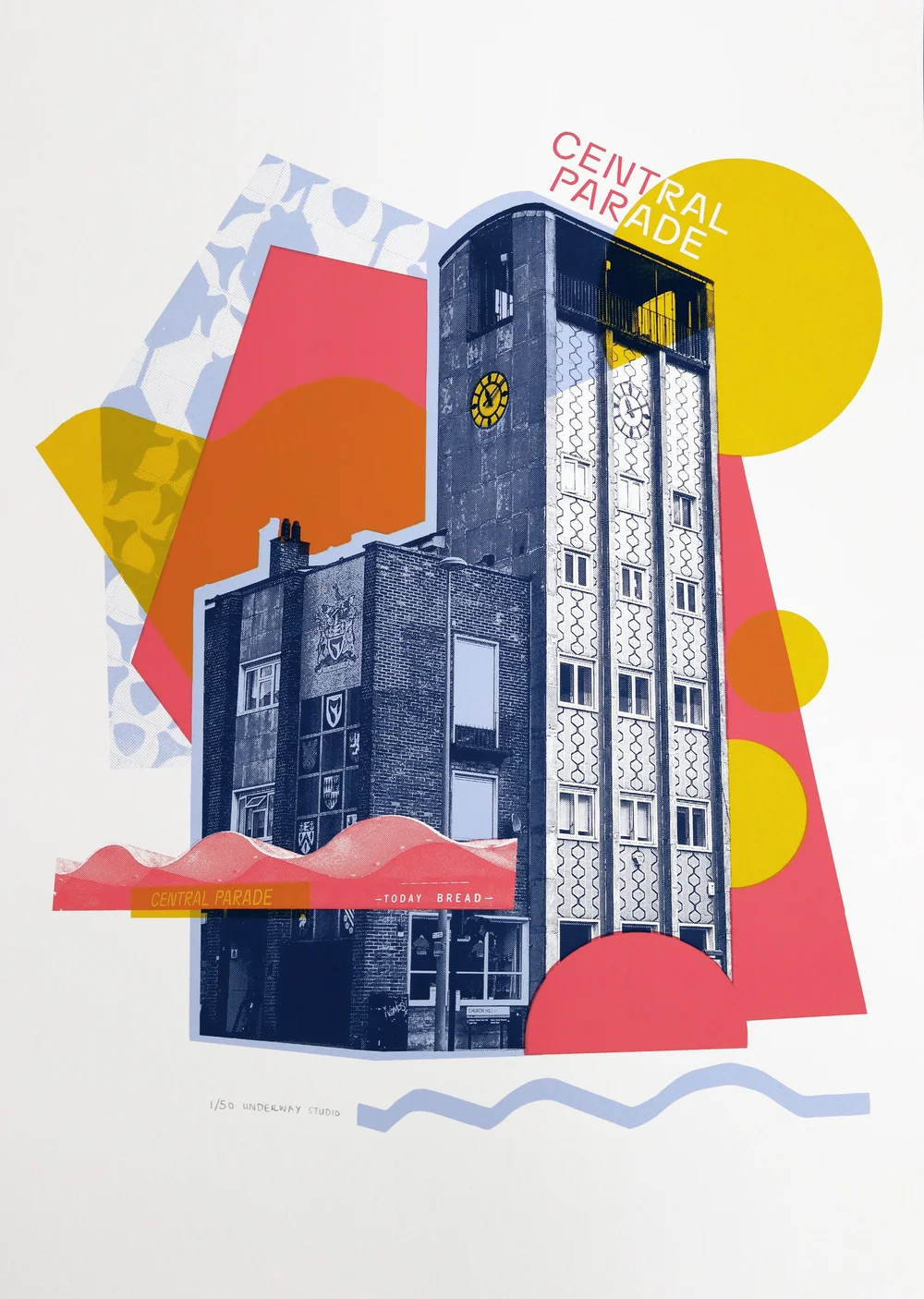 Central Parade Limited Edition Screen print A2 — Underway Studio