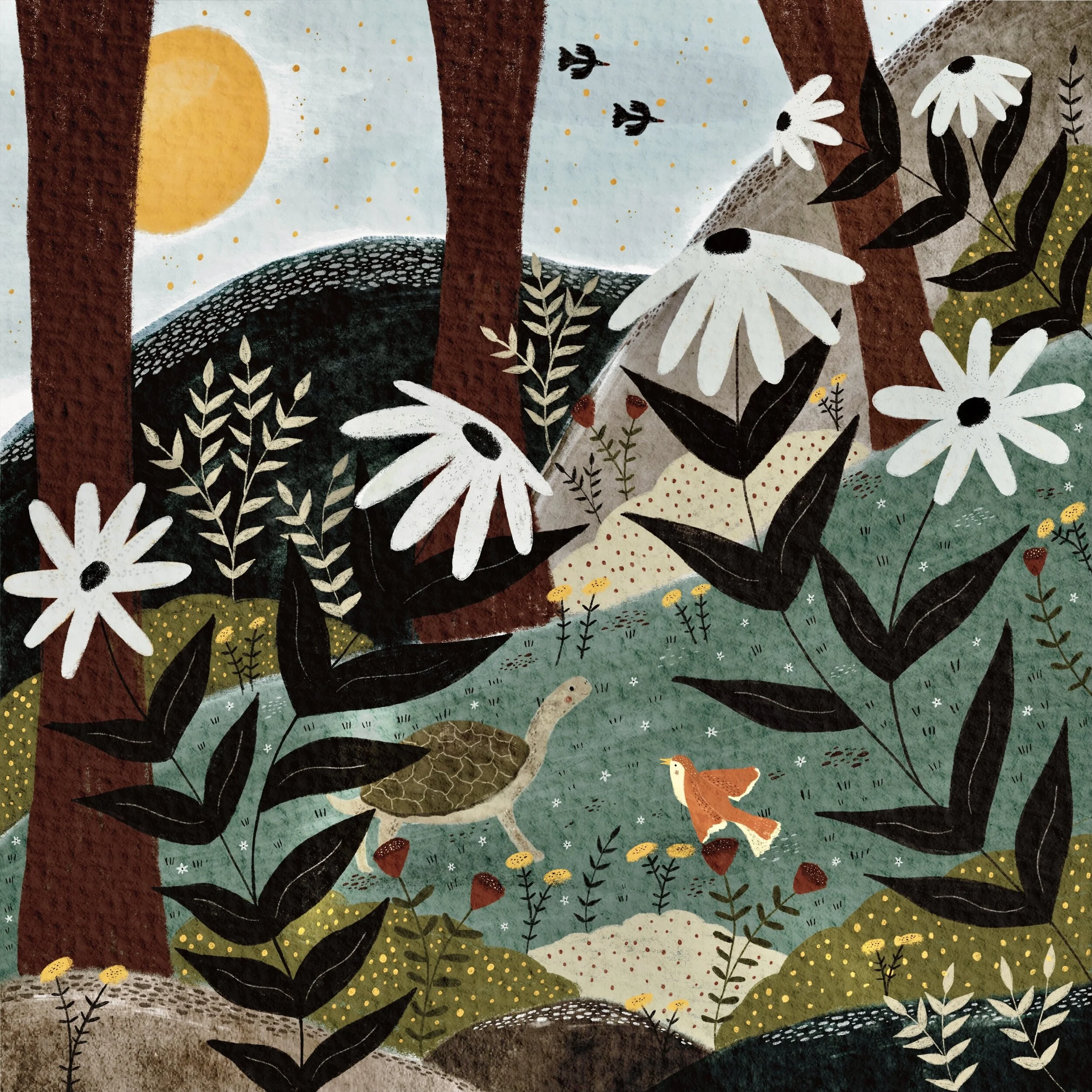 Maiden Moose Illustration