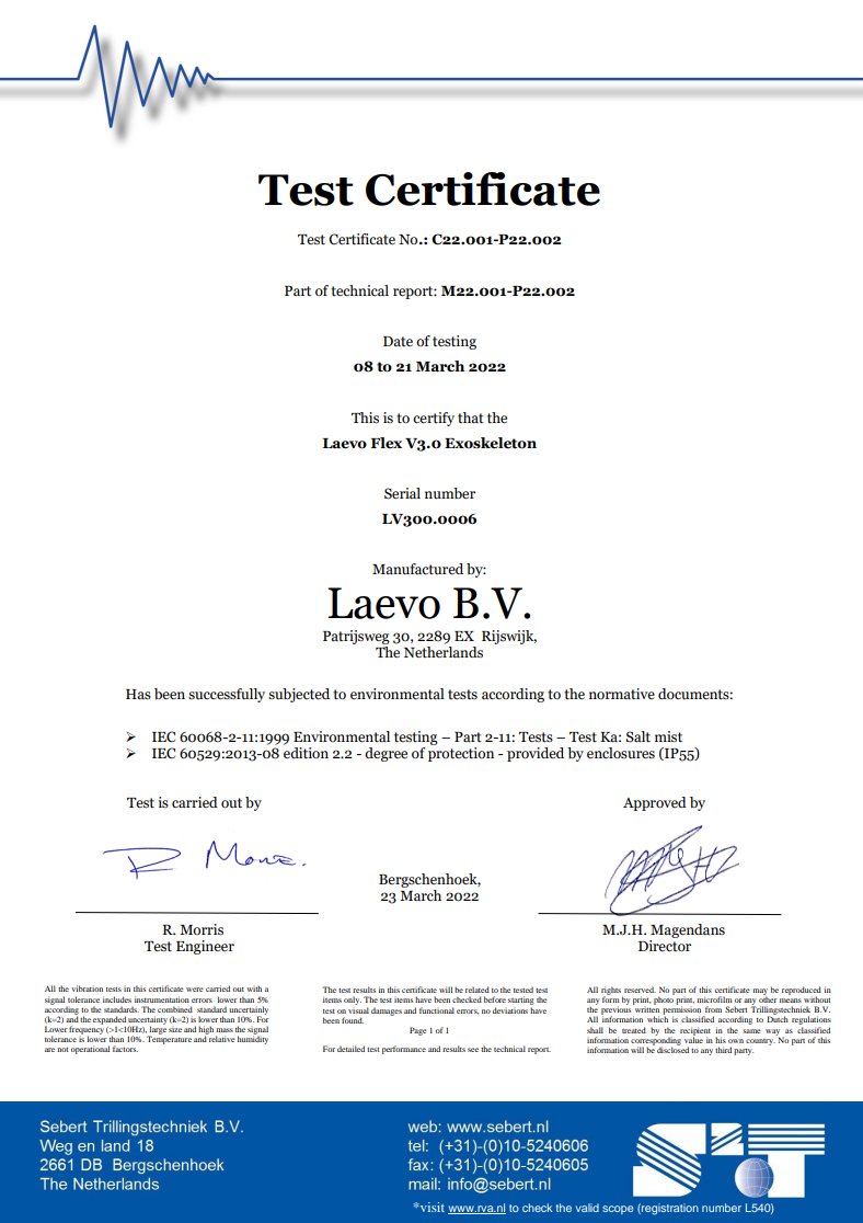 Laevo FLEX — Laevo Exoskeletons
