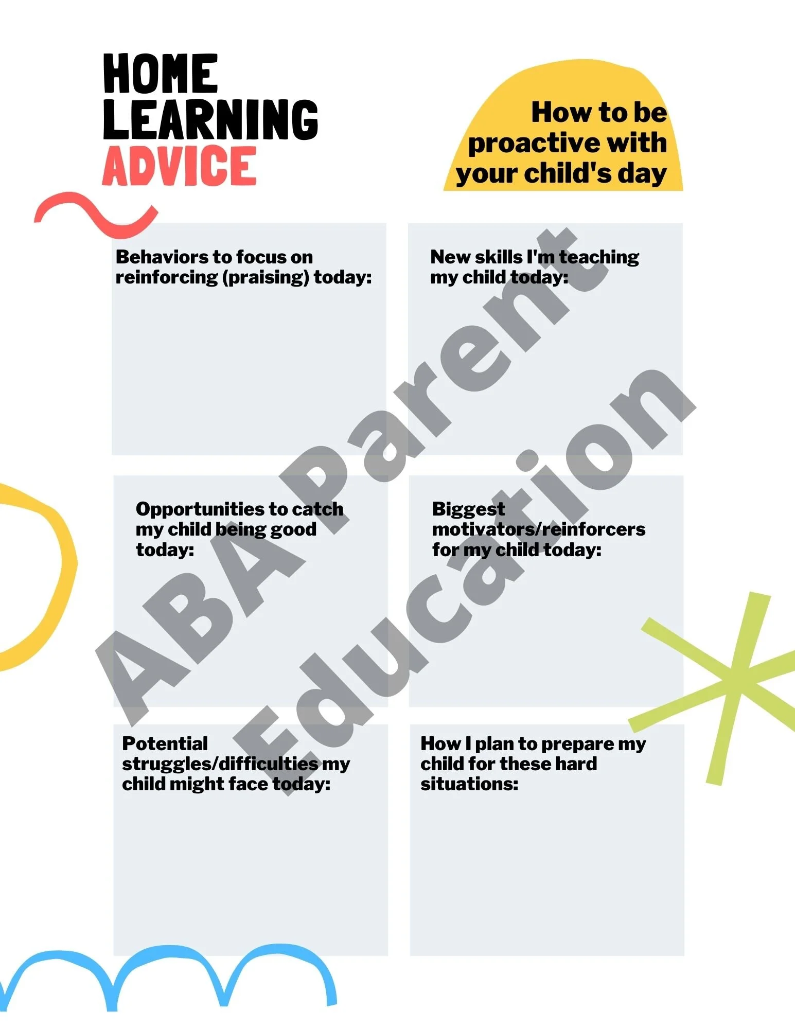ABA Parent Education