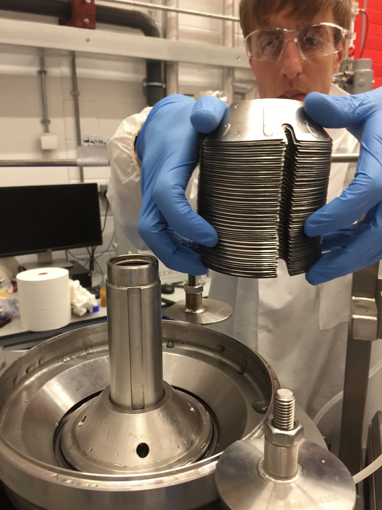 Semi-pilot scale harvest of recombinant cells for CDI drugs treatment ...