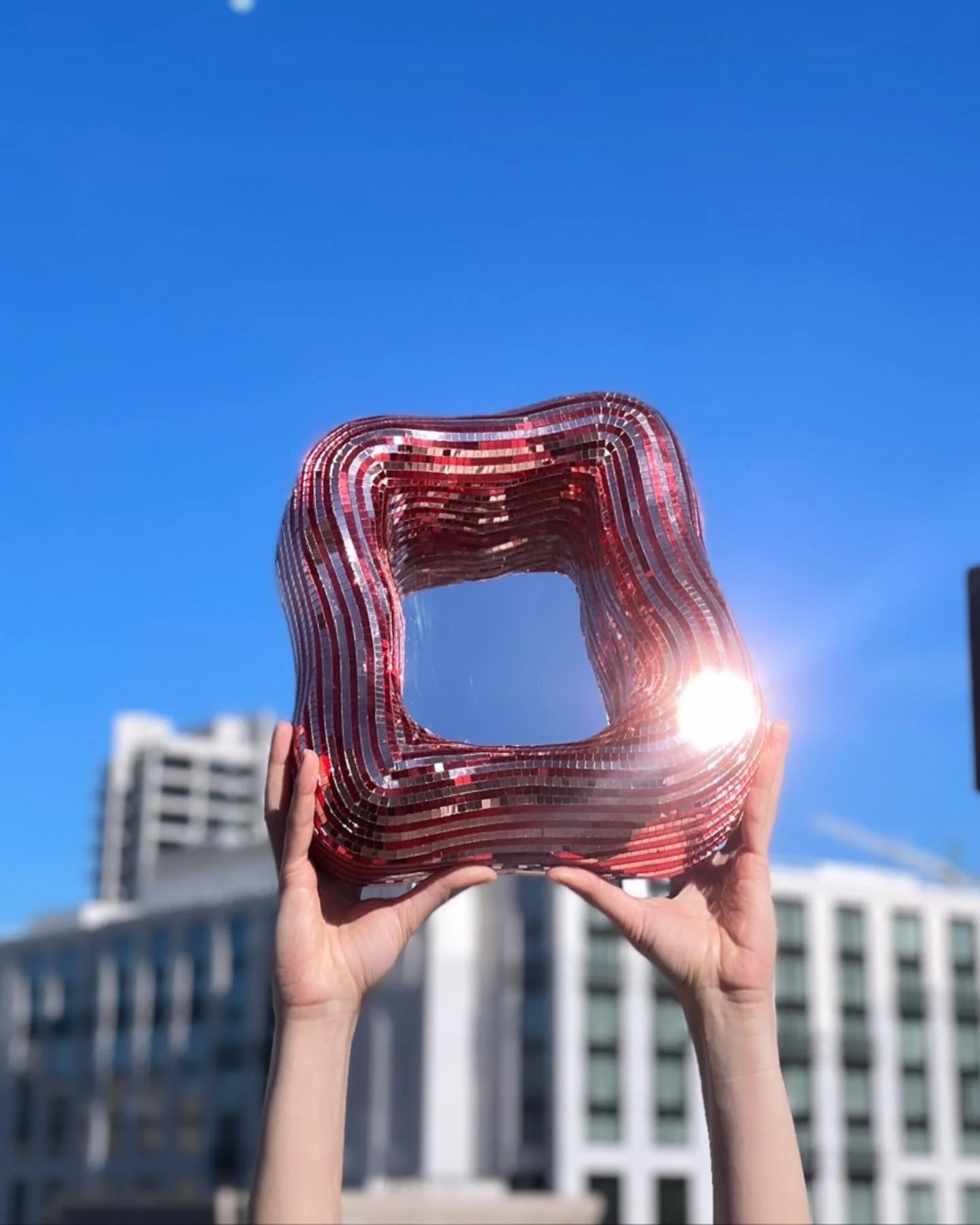 Disco Mirror with large and small tiles — Mirrors By Lina