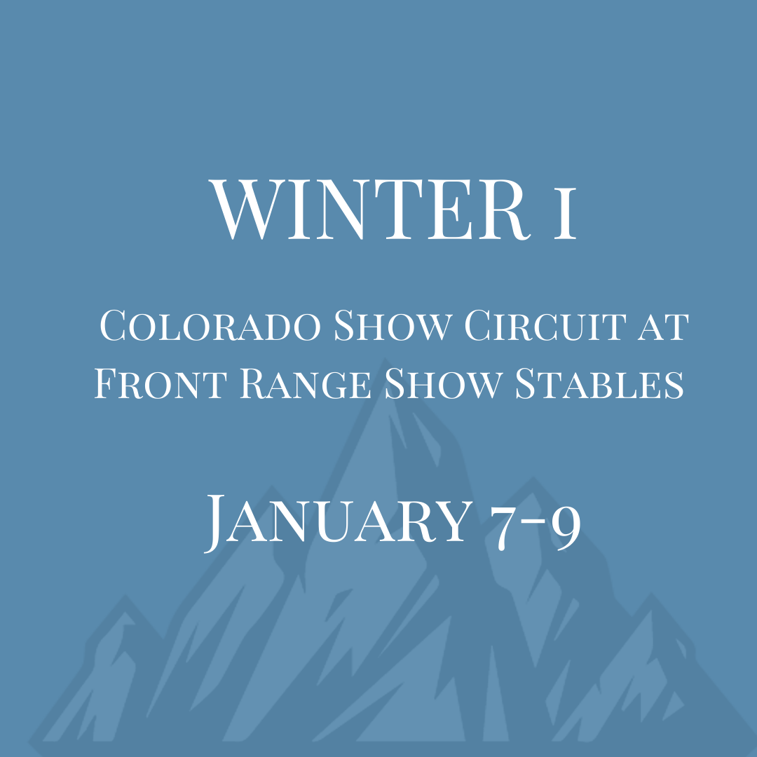 Schedule — Colorado Show Circuit