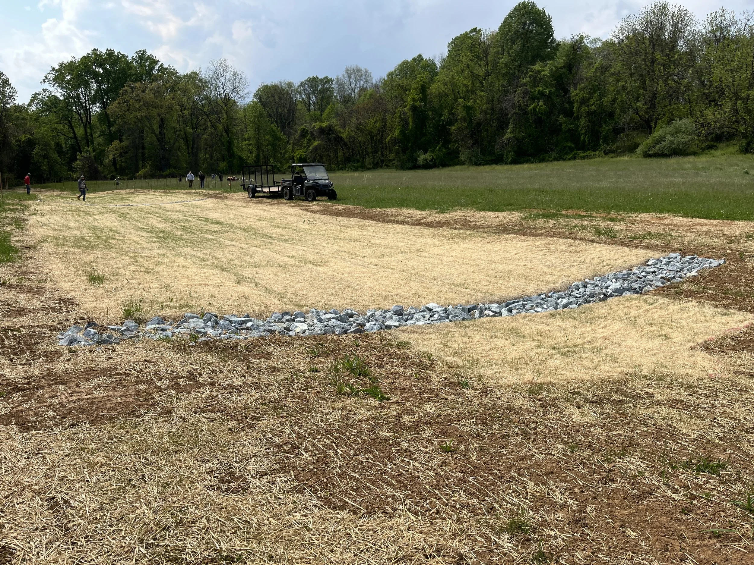 Grassed Waterway Project — Friends School of Harford at Falls Creek Farm