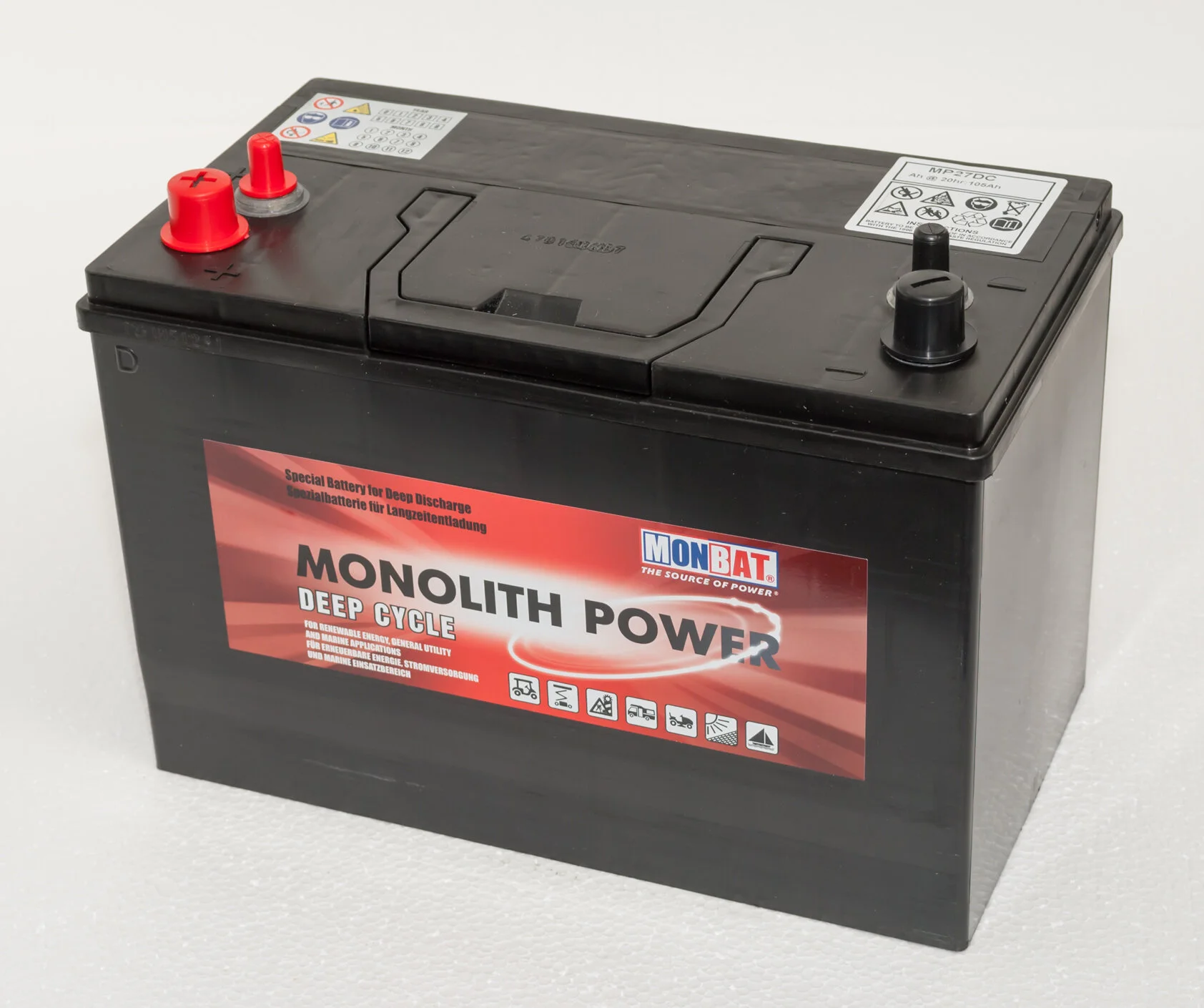 Monbat Leisure Battery XLM110LB AGM NCC Class A Zing Batteries
