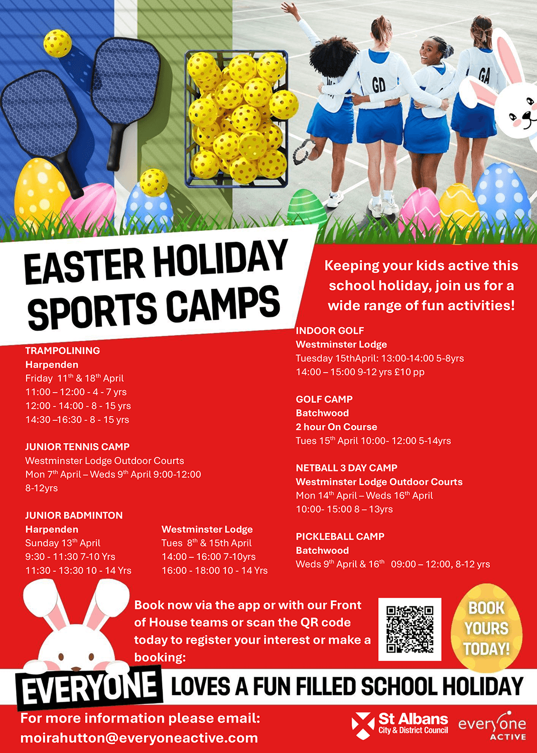 Easter Holiday Sports Camps at Everyone Active St. Albans — We Are St ...