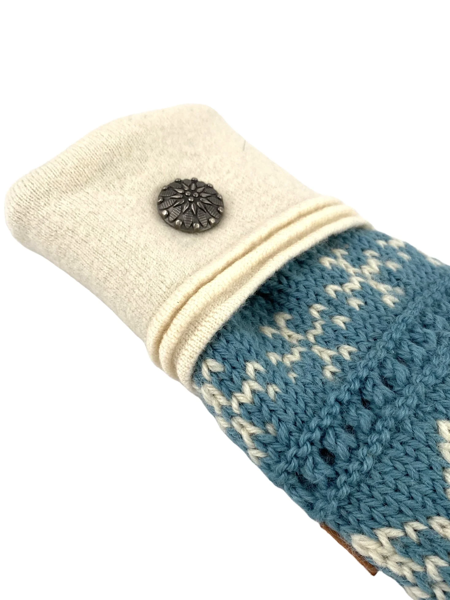 Nordic Mittens — Mauve / Gold / Blue — Steller Handcrafted Goods