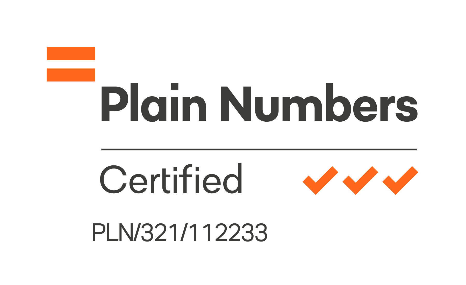 Earn the Plain Numbers Mark – proof of clear communication — Plain Numbers