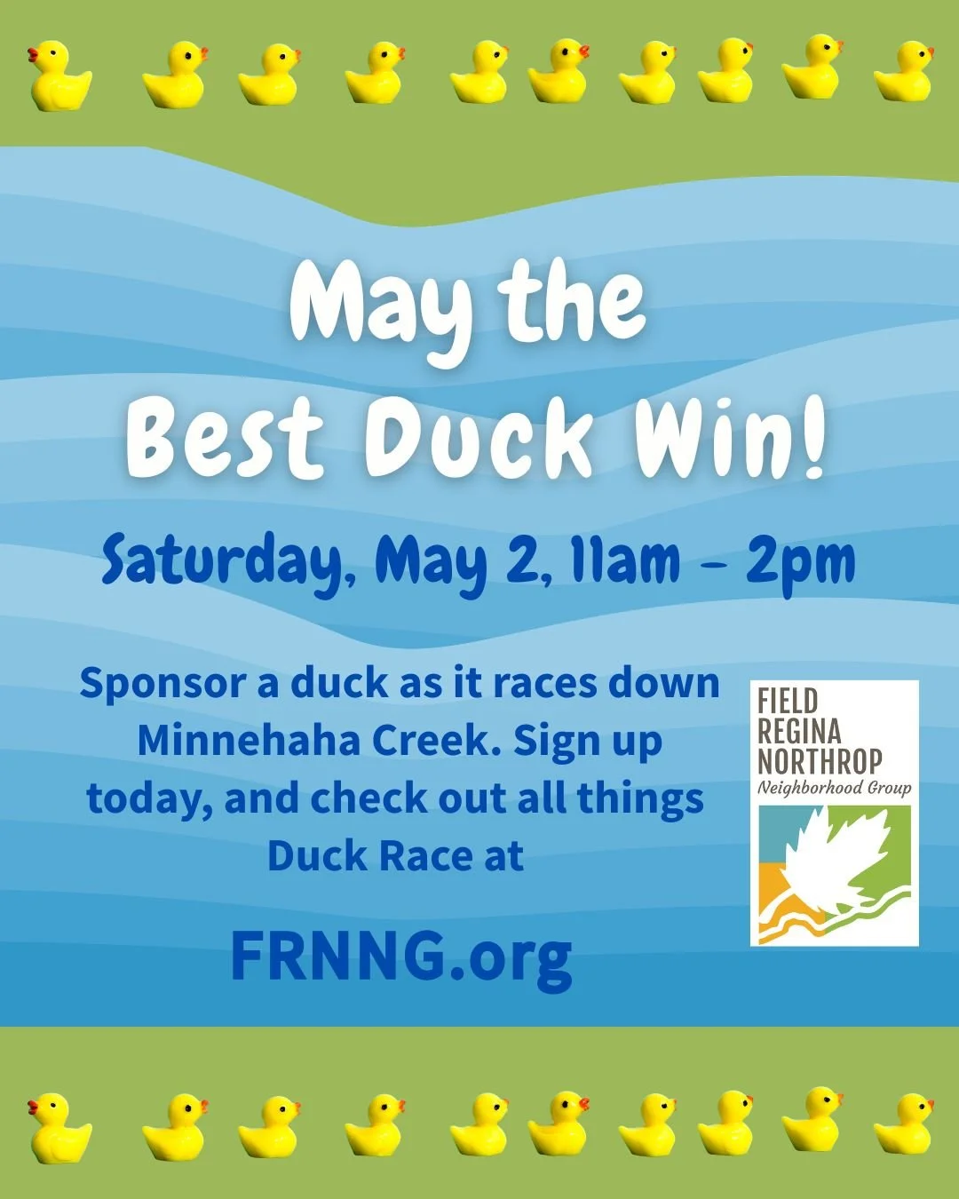 Minnehaha Creek Duck Race — FRNNG