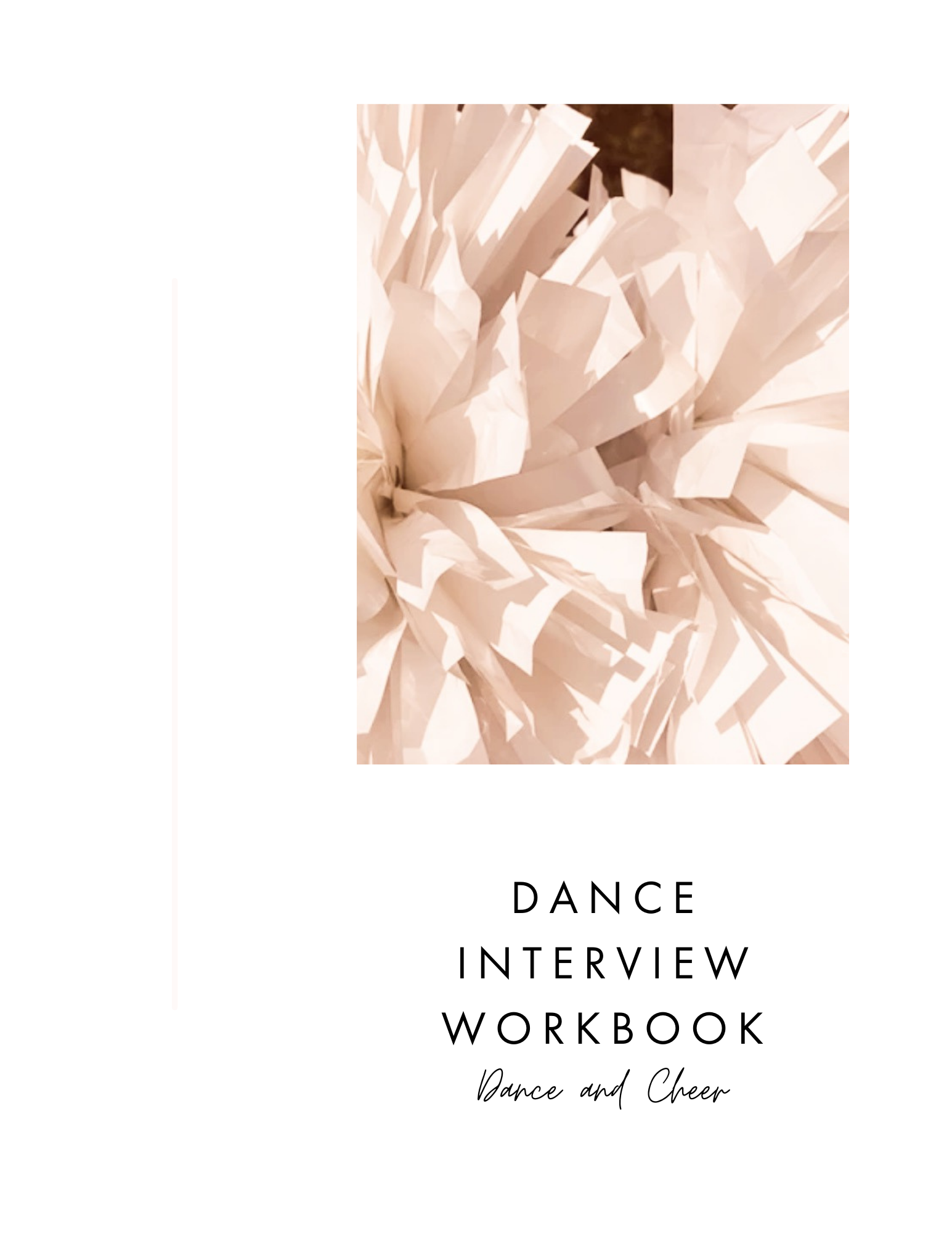 Dance Audition, Dance Interview Workbook — The Sideline Secrets
