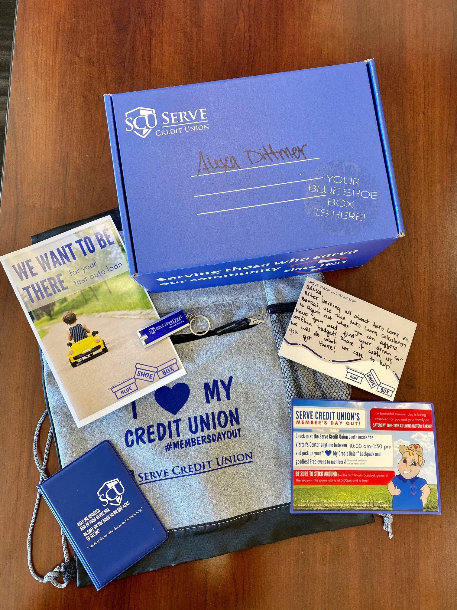 Blue Shoe Box — Serve CU