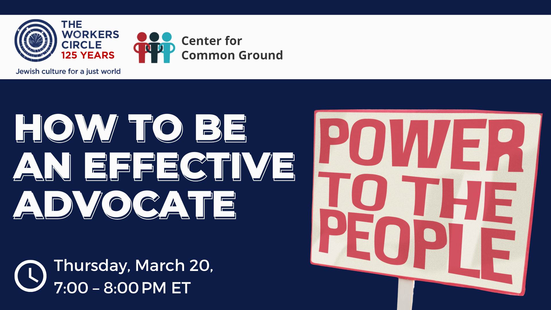 How to be an Effective Advocate — The Workers Circle