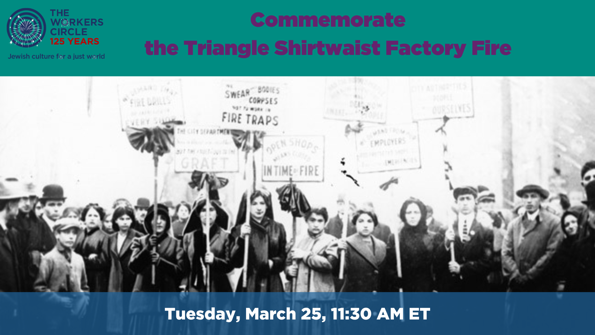 Commemoration of the 114th Anniversary of the Triangle Factory Fire ...