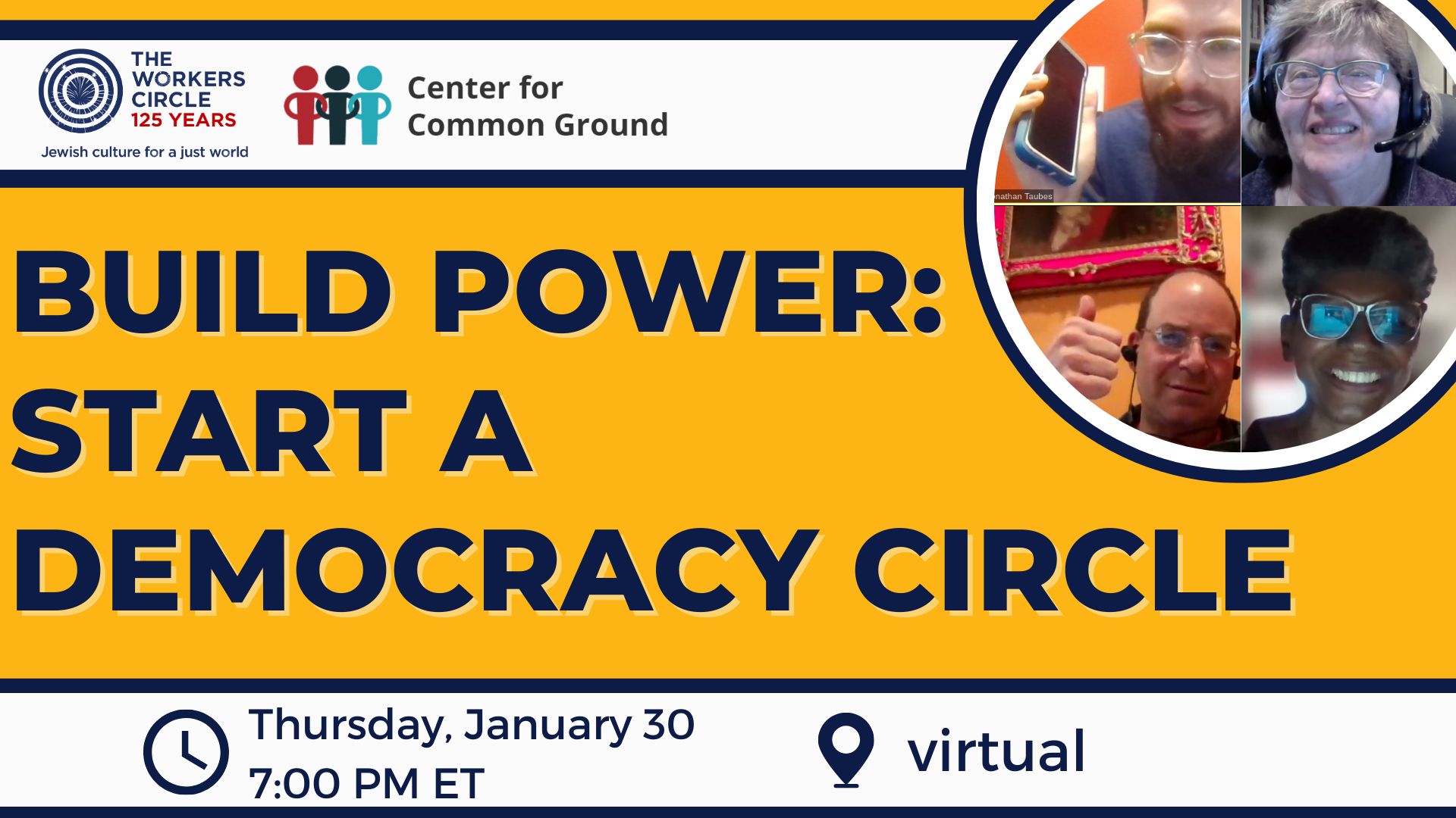 Build Power: Start A Democracy Circle — The Workers Circle