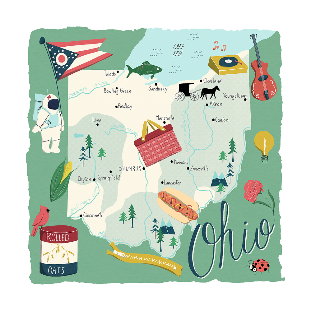 Map Of Ohio State