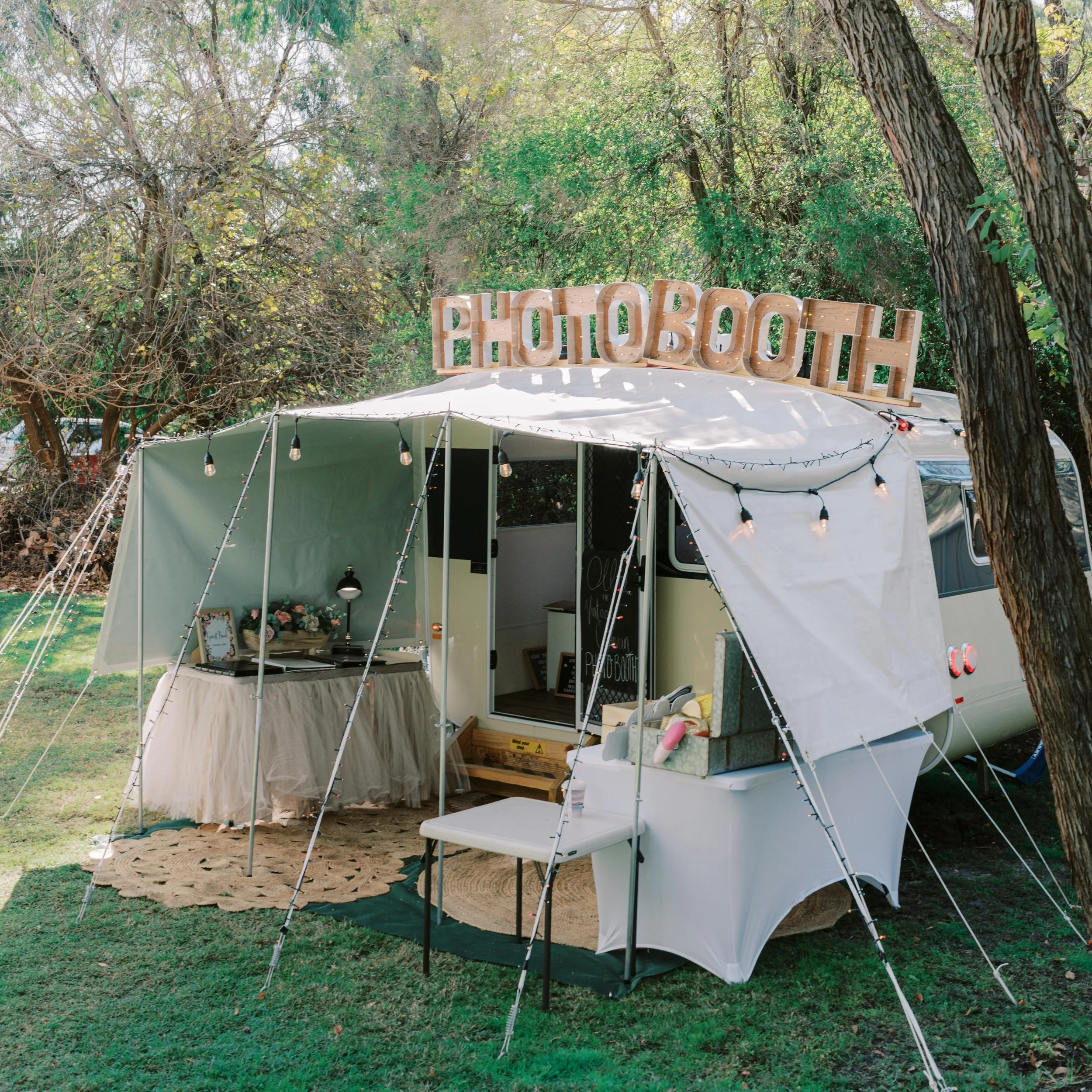 Vintage caravan photo booth — JustForKiKs Entertainment