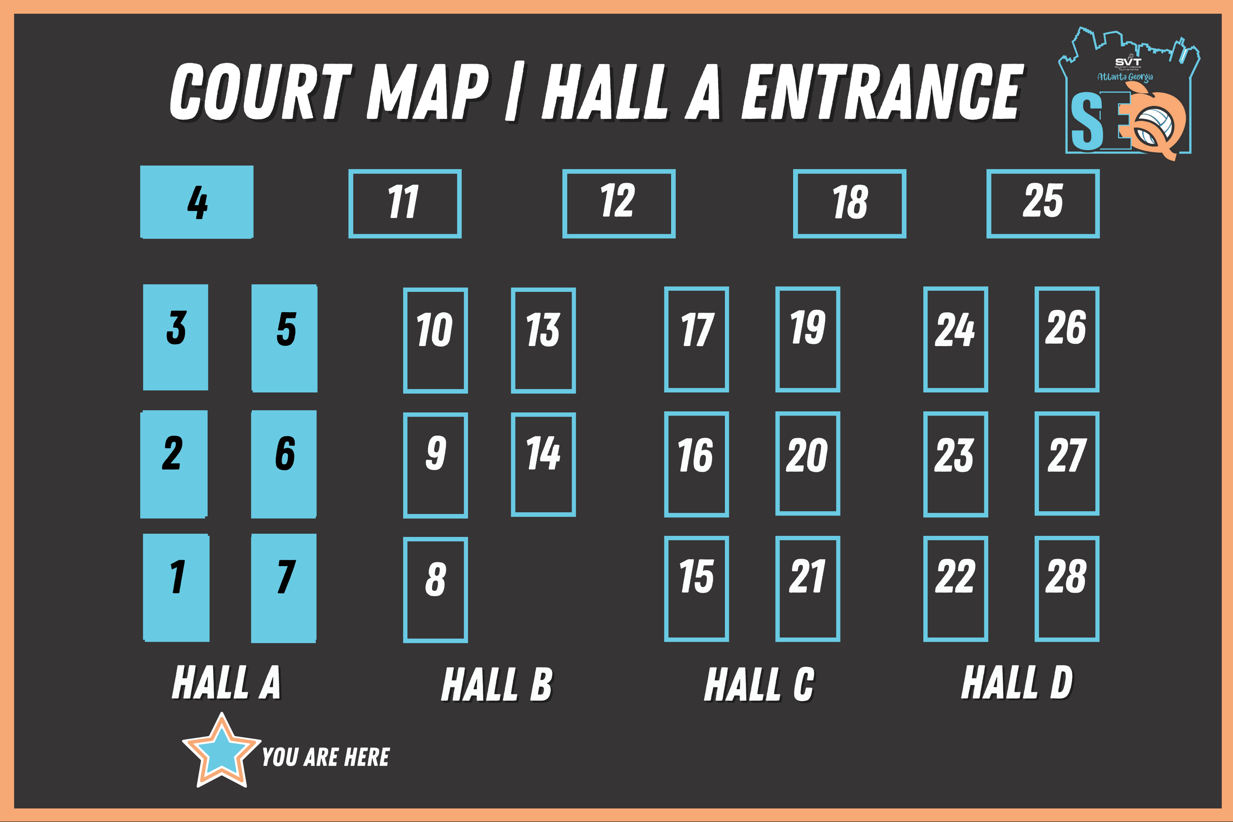 Court Maps — Southern Volleyball Tournaments