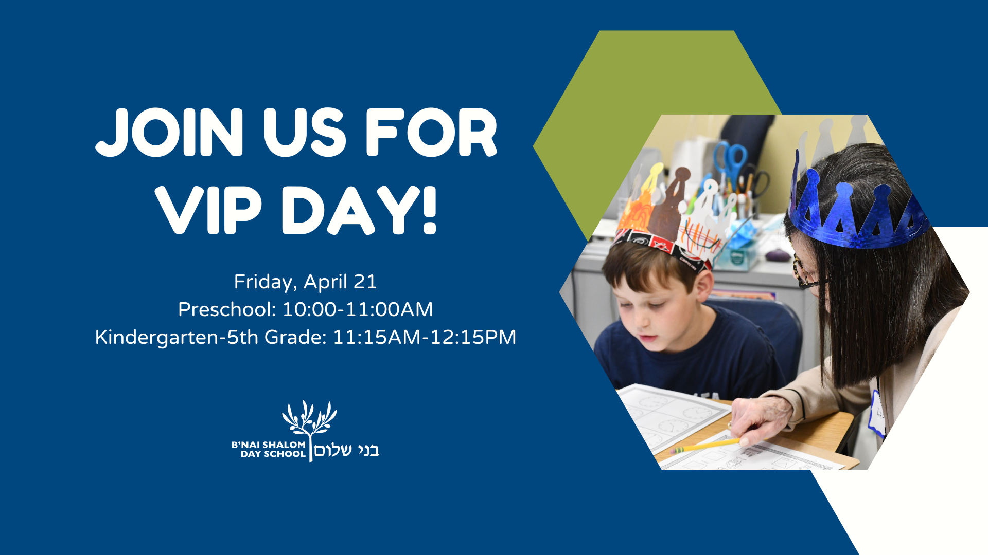 VIP Day — B'nai Shalom Day School