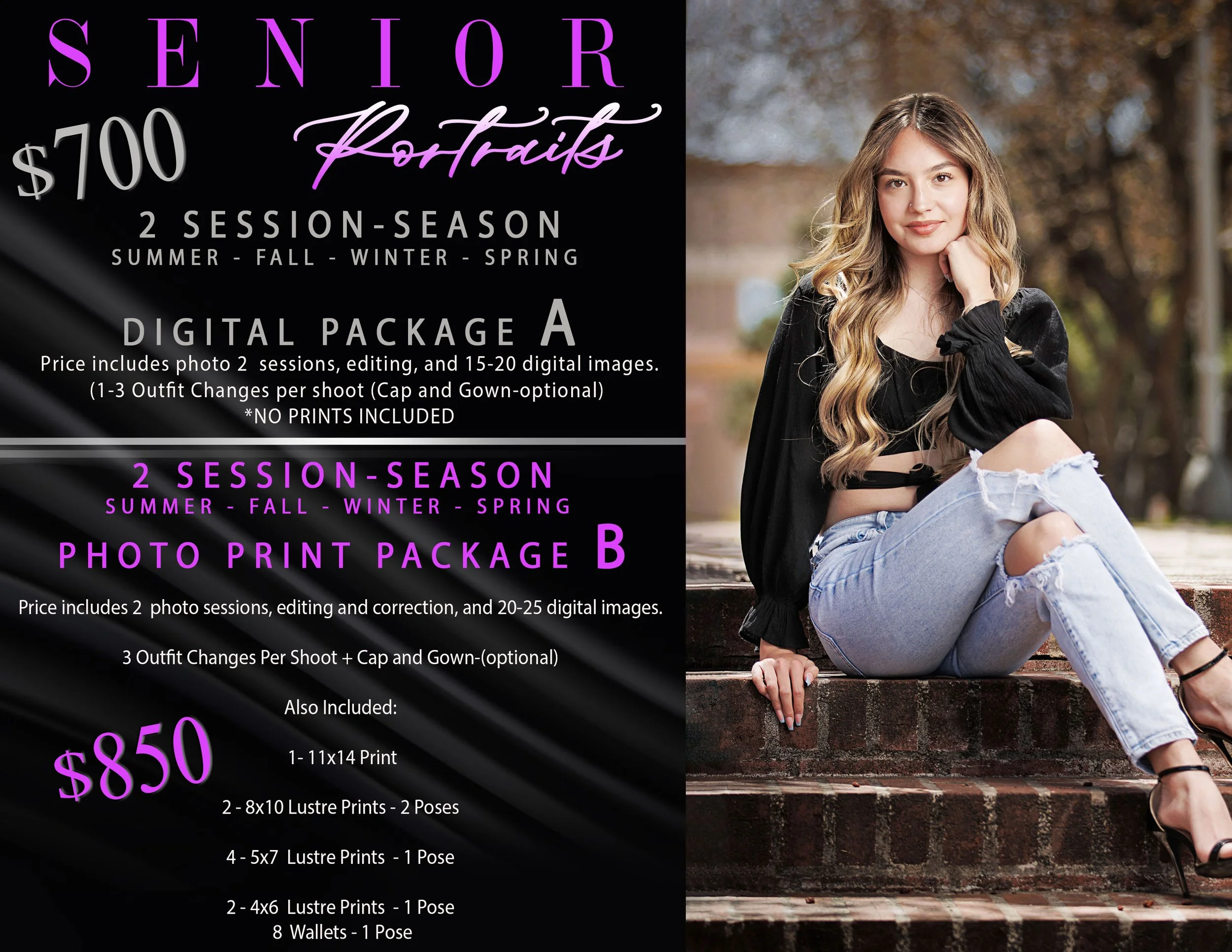 Senior Multiple Session-Season Package Pricing and Information — VIGIL ...