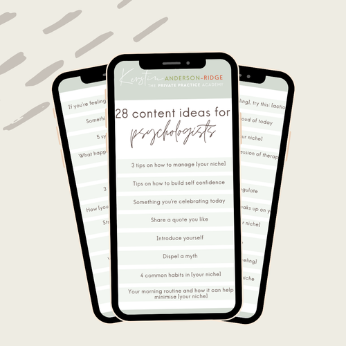 28 Content Ideas for Psychologists | Free Download | Private Practice ...