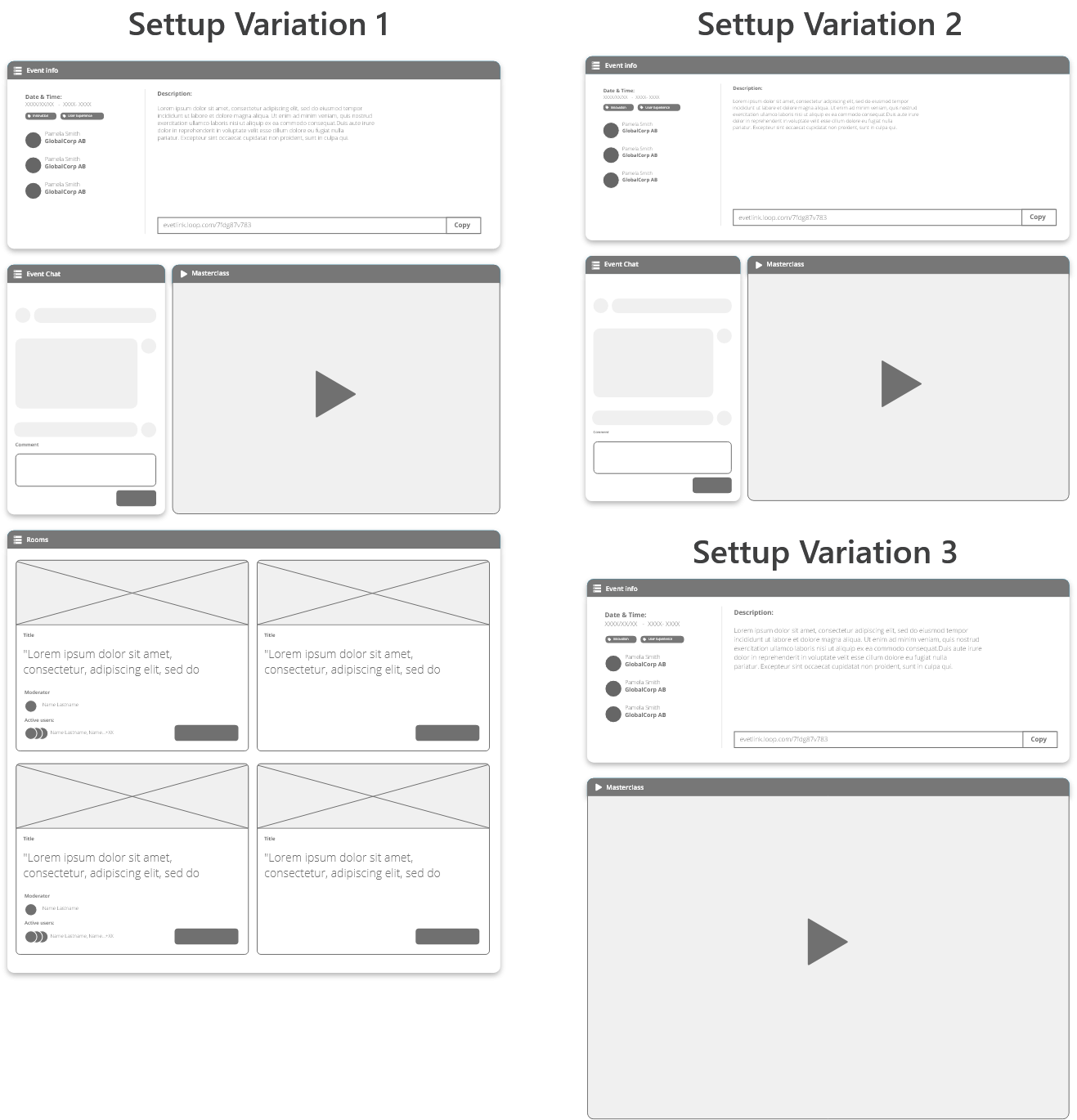 Designing A Modular Event Page For Loop — Jessica Andersson