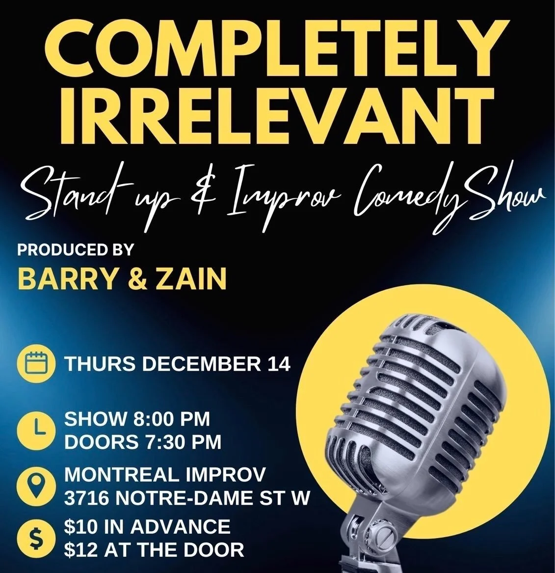 Improv Shows in Montreal | Montreal Improv | Impro Montréal