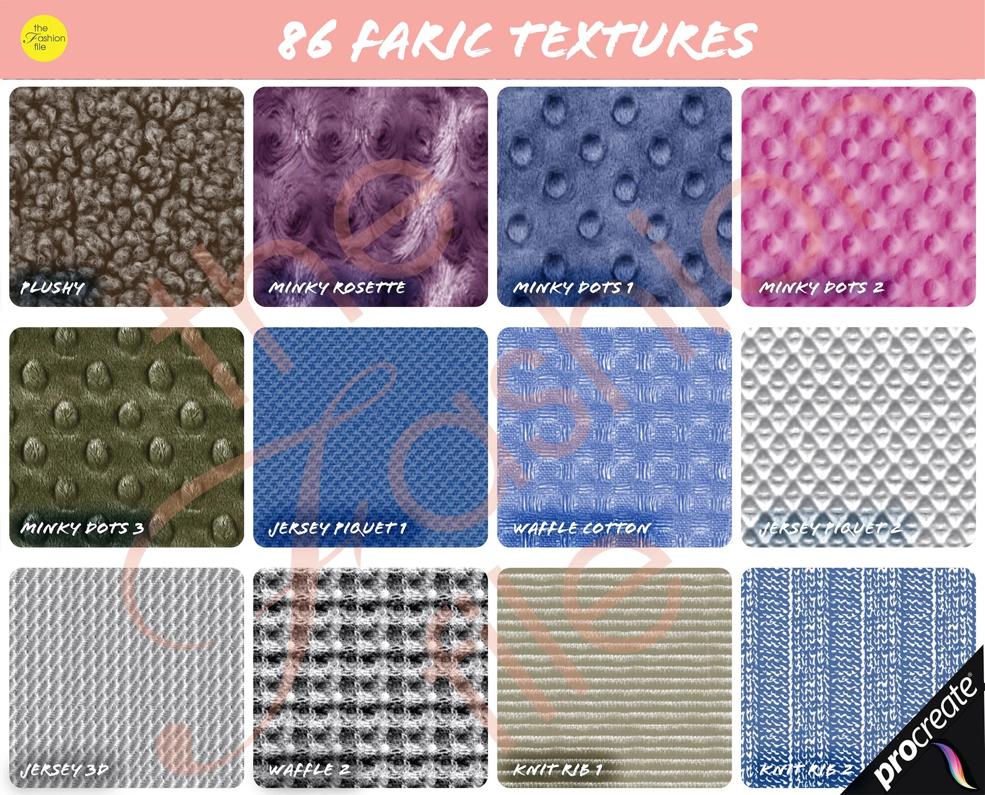 Procreate Fabric Texture Brushes — The Fashion File