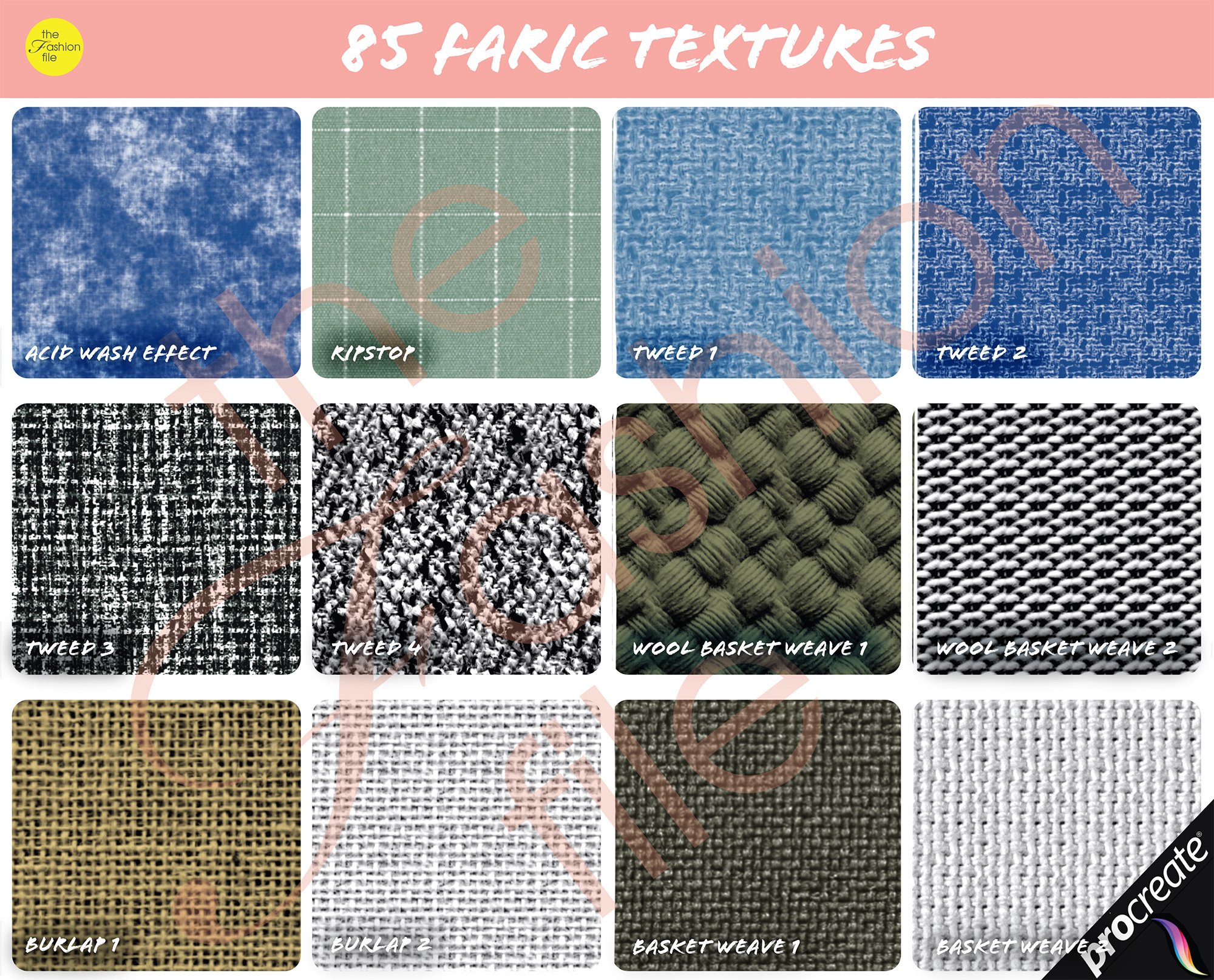 Procreate Fabric Texture Brushes — The Fashion File