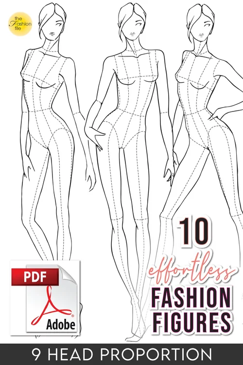 Fashion Figures & Female Body Templates — The Fashion File