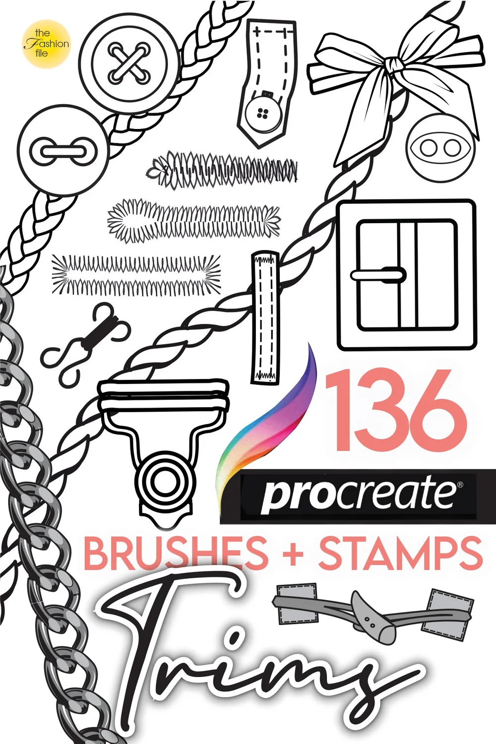 Procreate Zipper Brushes — The Fashion File