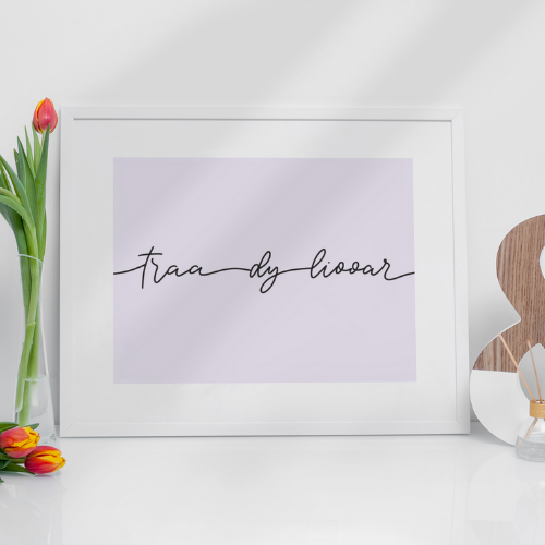 Calligraphy - Hello fairies print // Manx words — Manx Nostalgia
