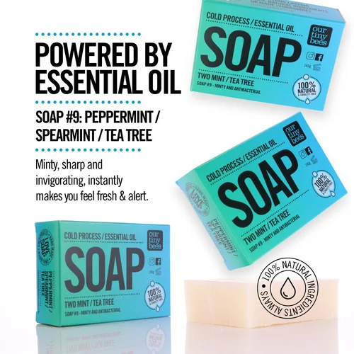 Soap #8: Fir Needle / Pine / Cedarwood (140g Big Block) — Our Tiny Bees ...