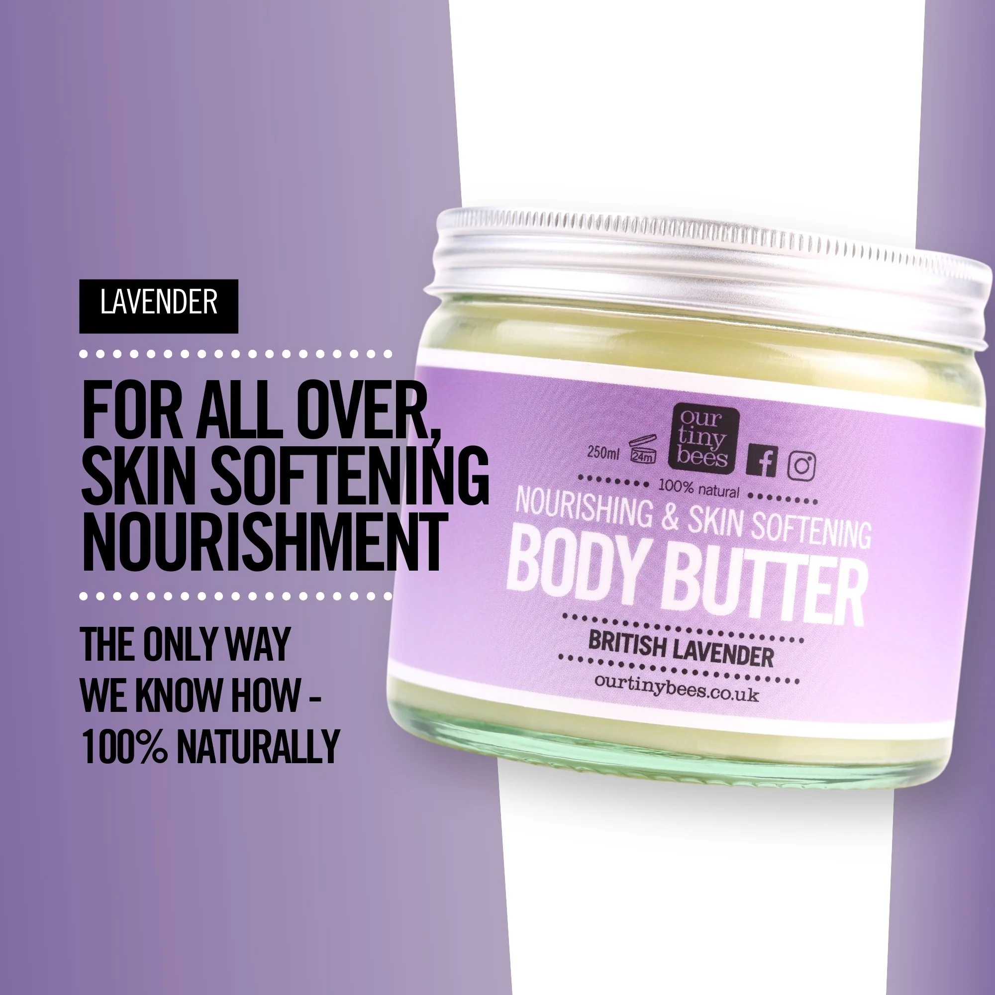 Lavender Hand Balm / Natural Hand Balm — Our Tiny Bees 100% Natural ...