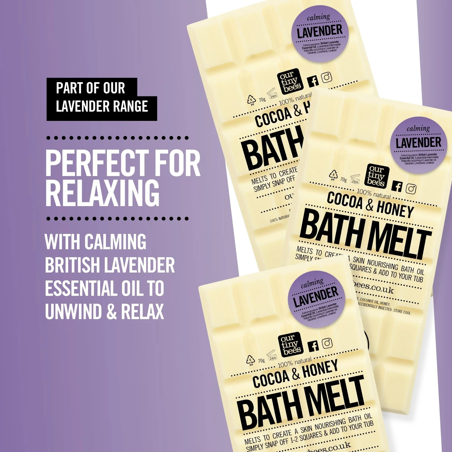 Lavender Hand Balm / Natural Hand Balm — Our Tiny Bees 100% Natural ...