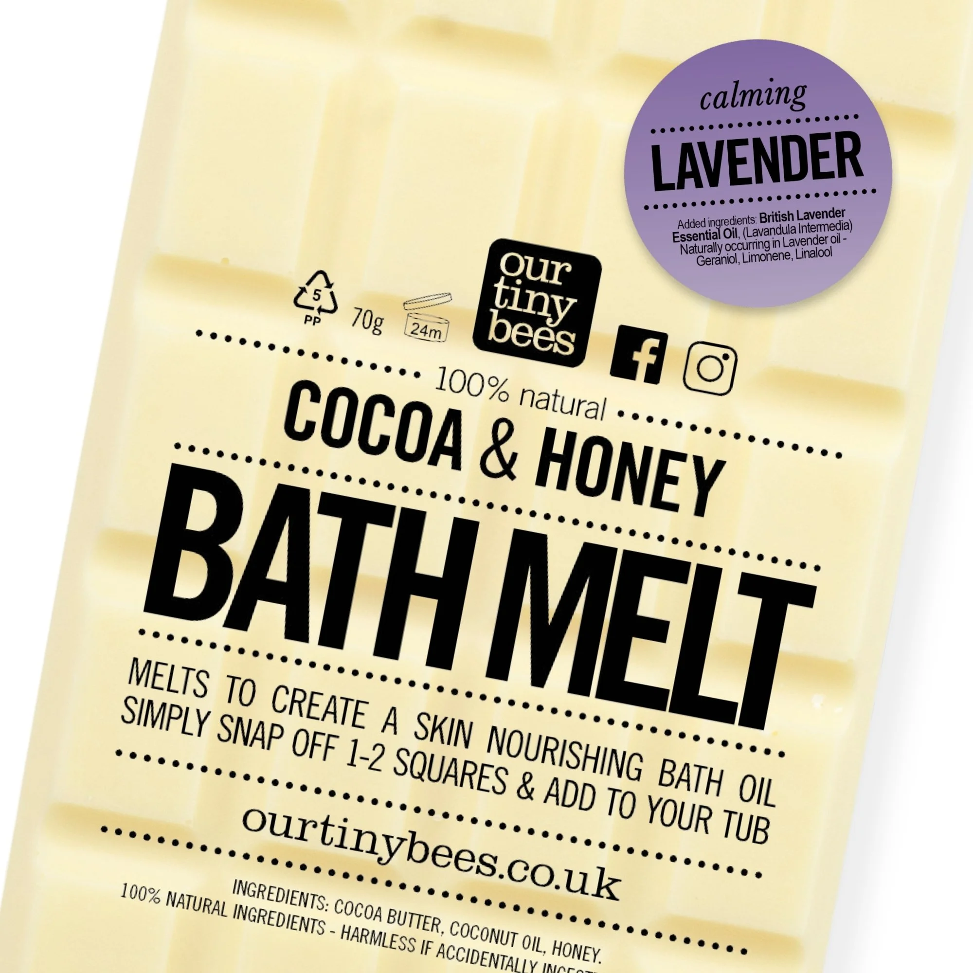 Lavender Hand Balm / Natural Hand Balm — Our Tiny Bees 100% Natural ...