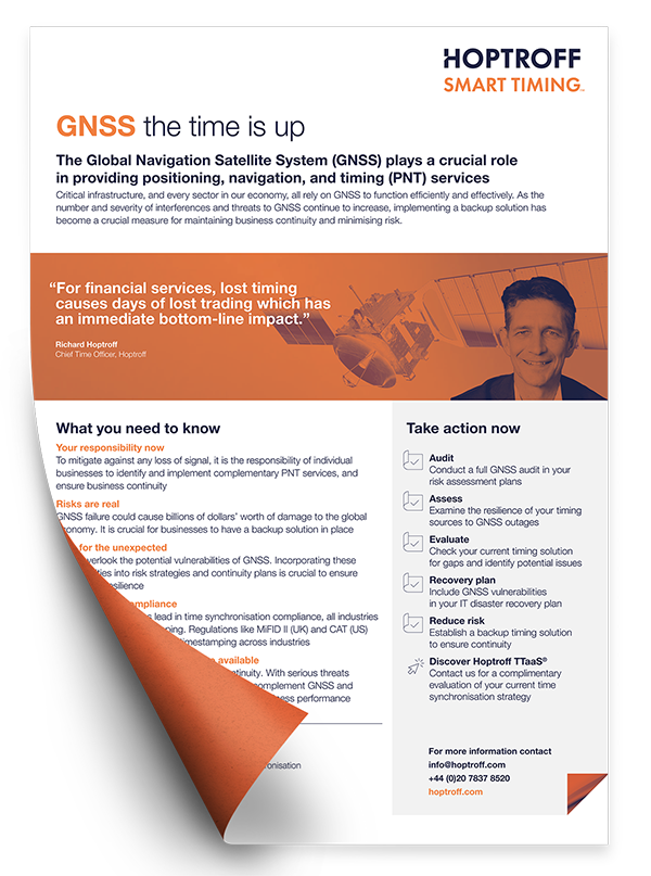 Business continuity planning: GNSS the time is up | Hoptroff ...