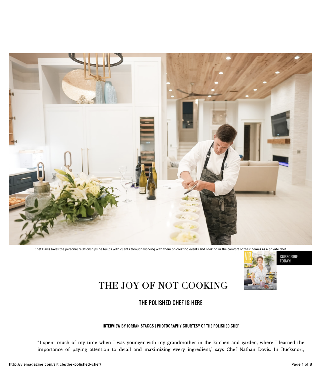 Meet Our Team — Polished Chef | An Elegant & Private Culinary Experience