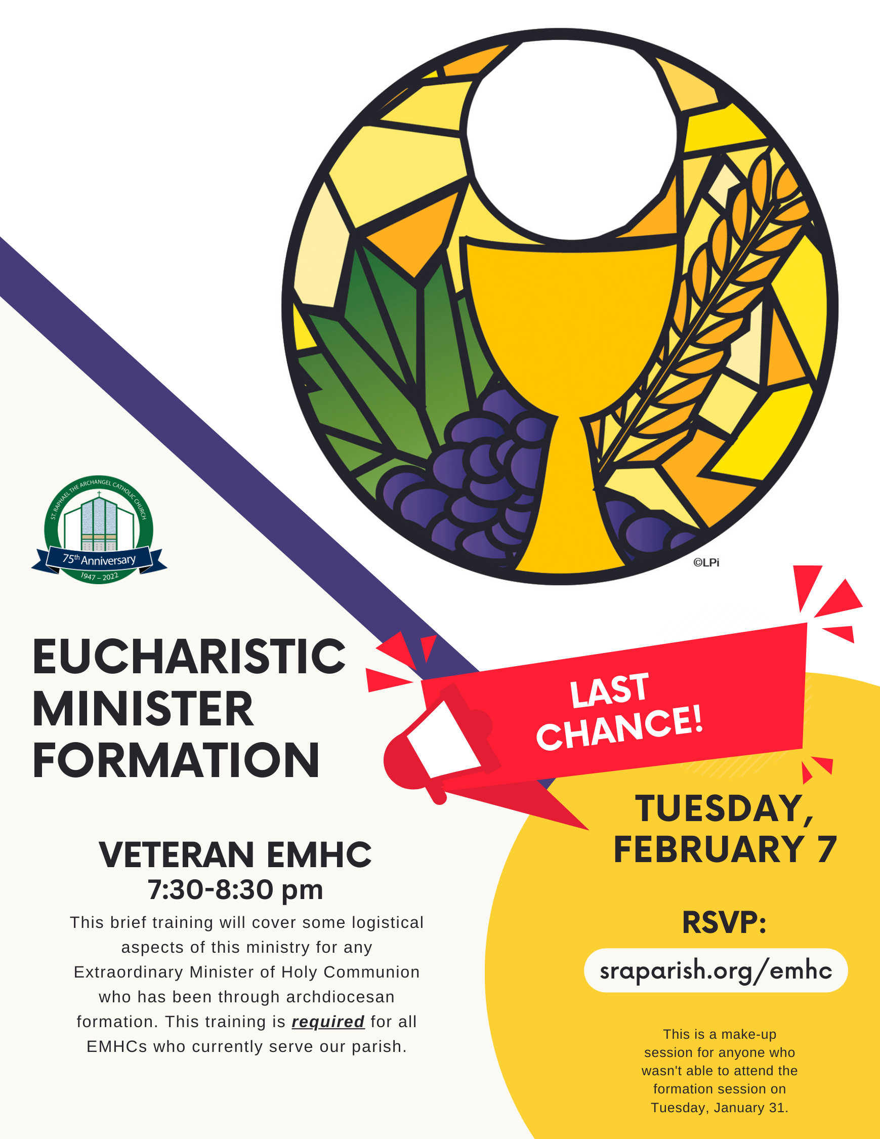 Eucharistic Minister Training Submit — St. Raphael Parish