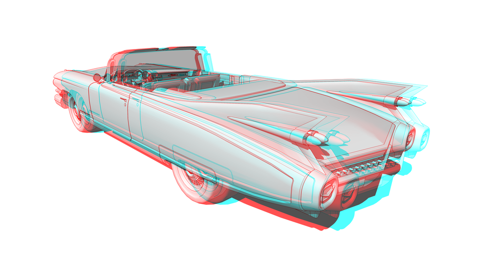 59 Cadillac Drawing