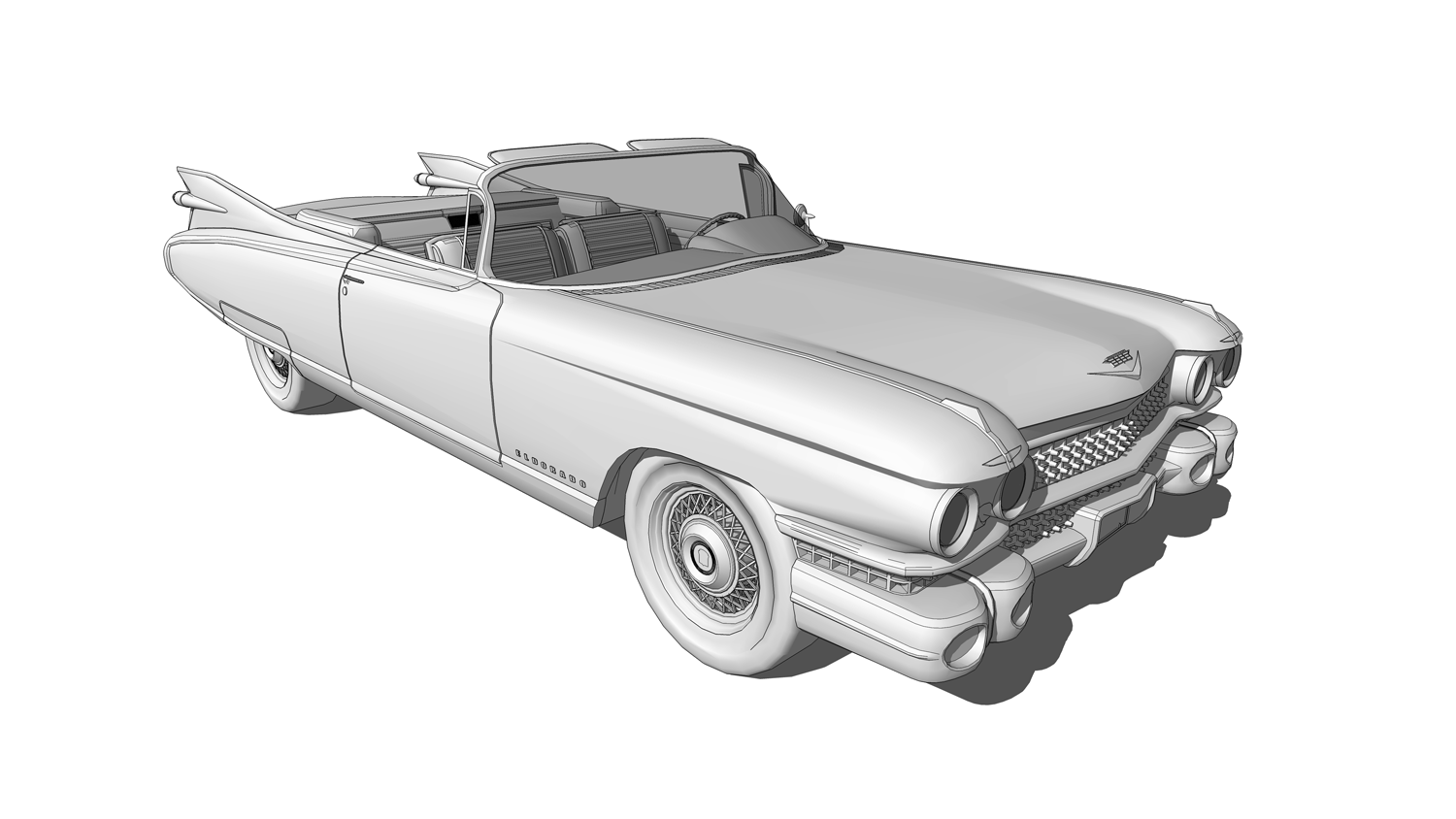59 Cadillac Drawing