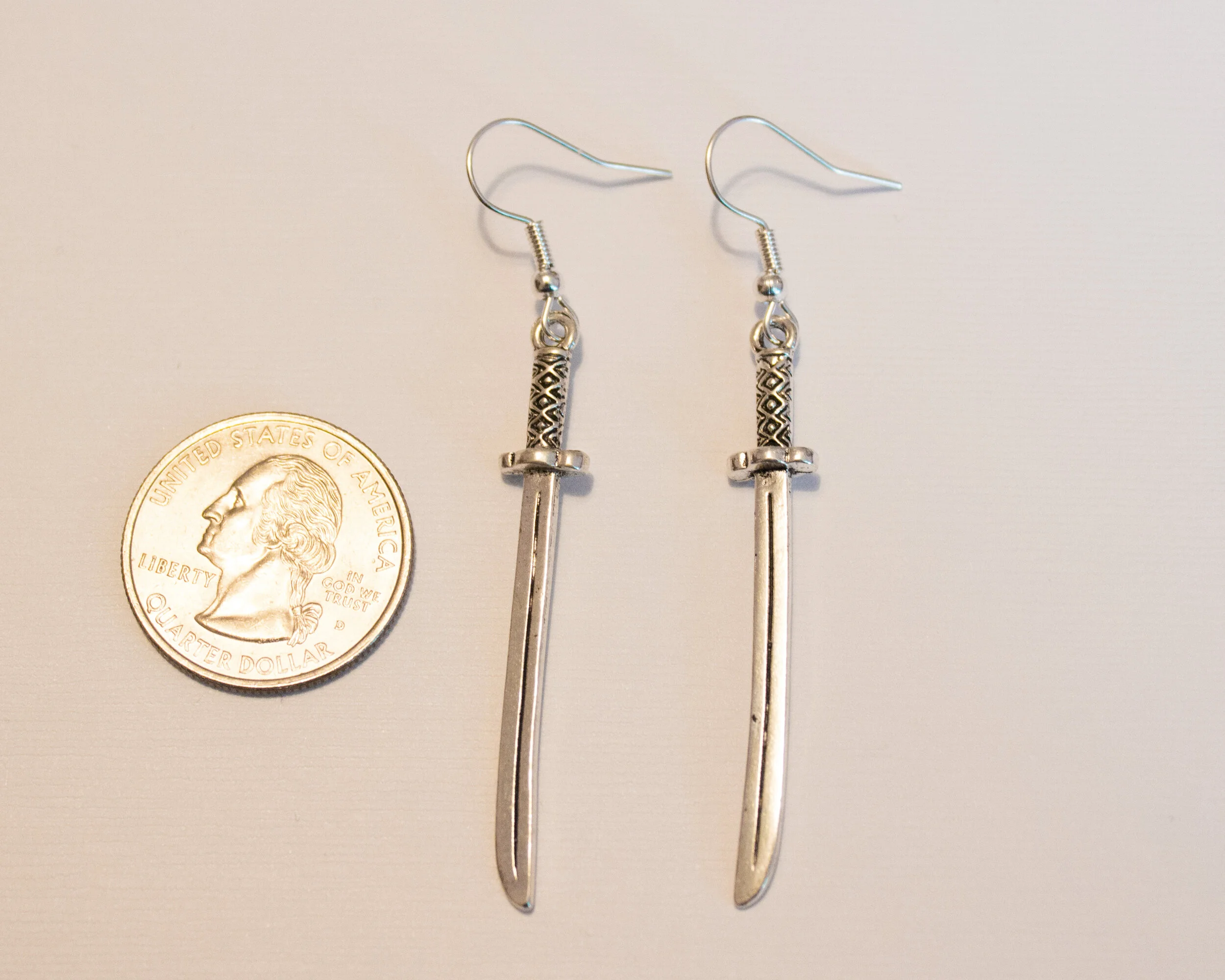 Sword Earrings — Life In Pink