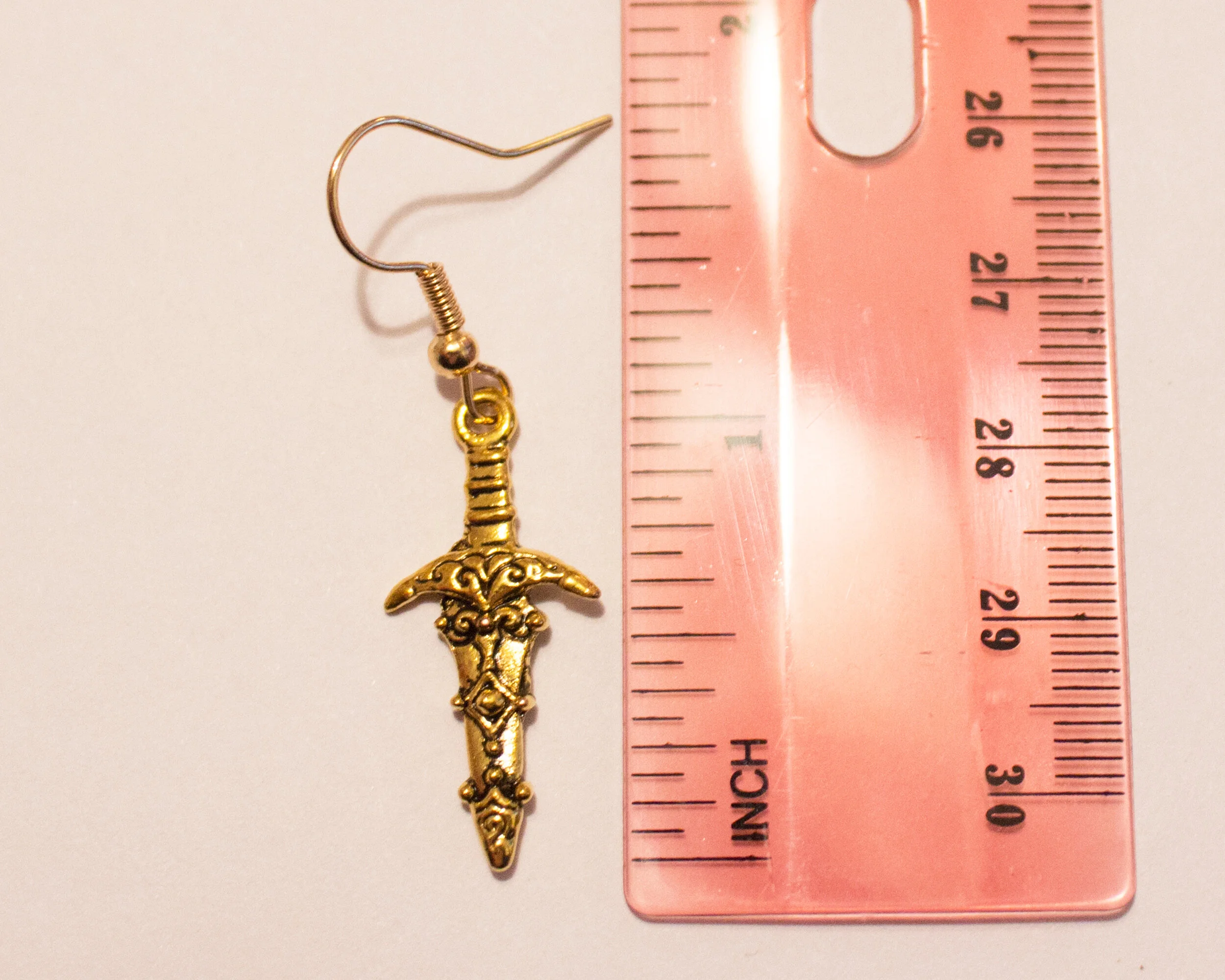Sword Earrings — Life In Pink