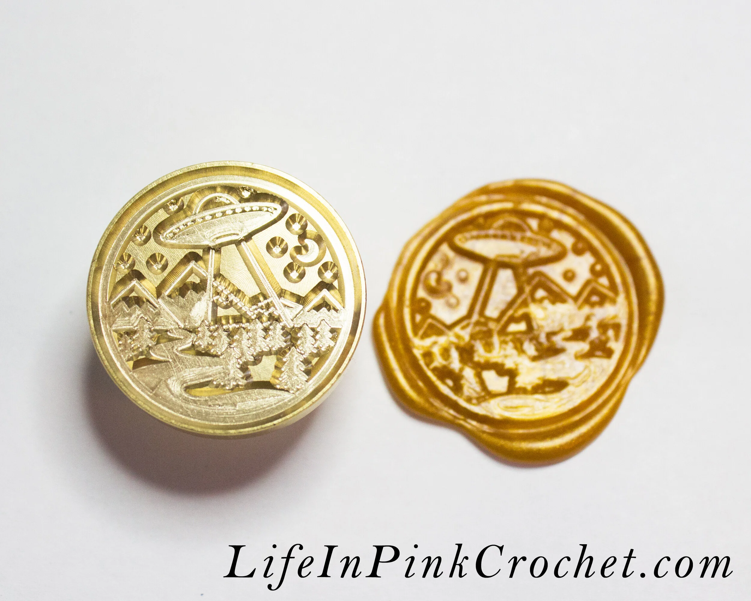 Alien Stamp - UFO Stamp - Wax Seal - 25mm Wax Seal - Night Sky Seal ...