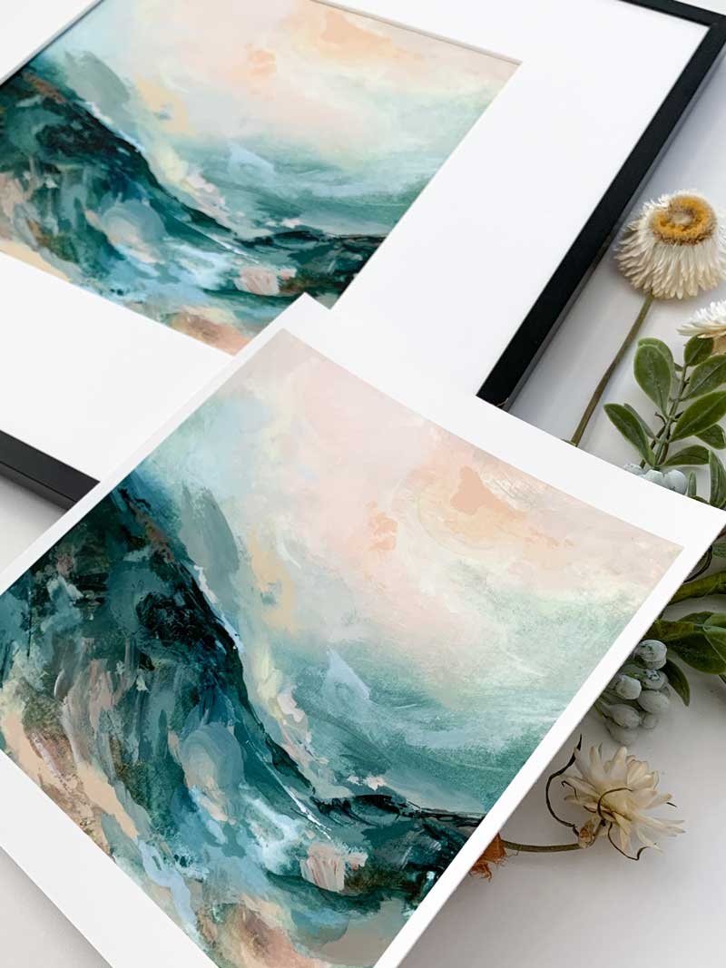 Morning's Light abstract landscape art print — Makayla DeScala Art ...
