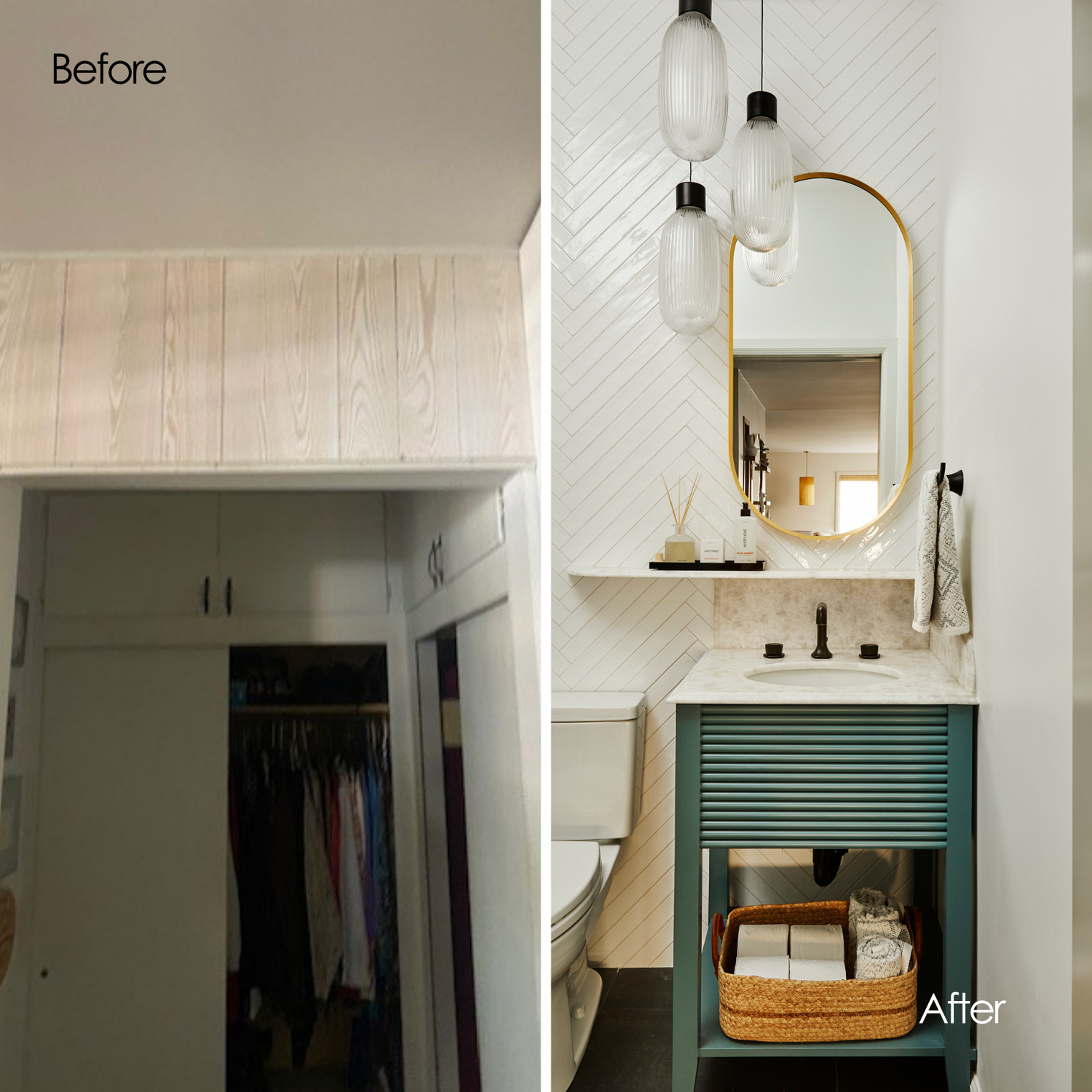 From a Closet into a Powder Room — The IDS list