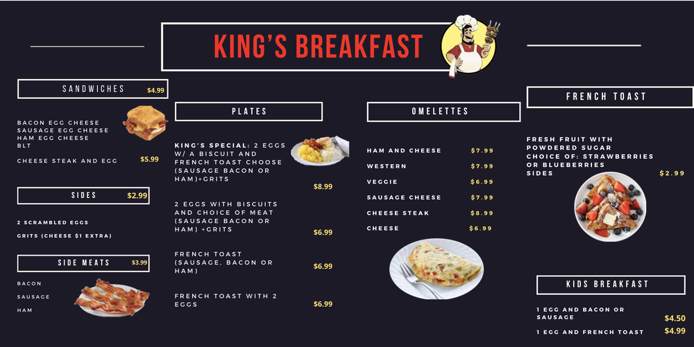 Menu — King Kabab